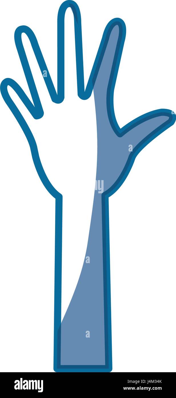 Hand up symbol Stock Vector Image & Art - Alamy