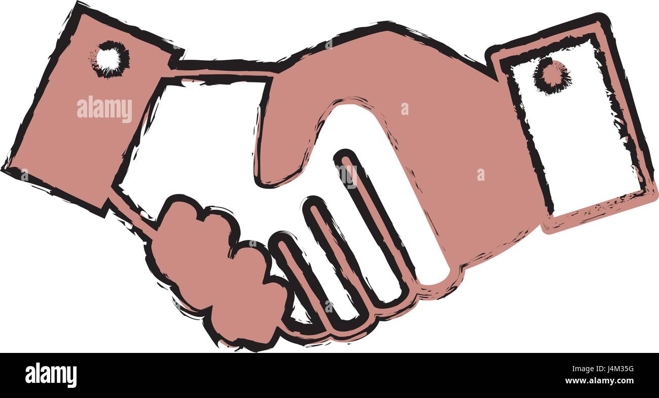 Business handshake symbol Stock Vector Image & Art - Alamy