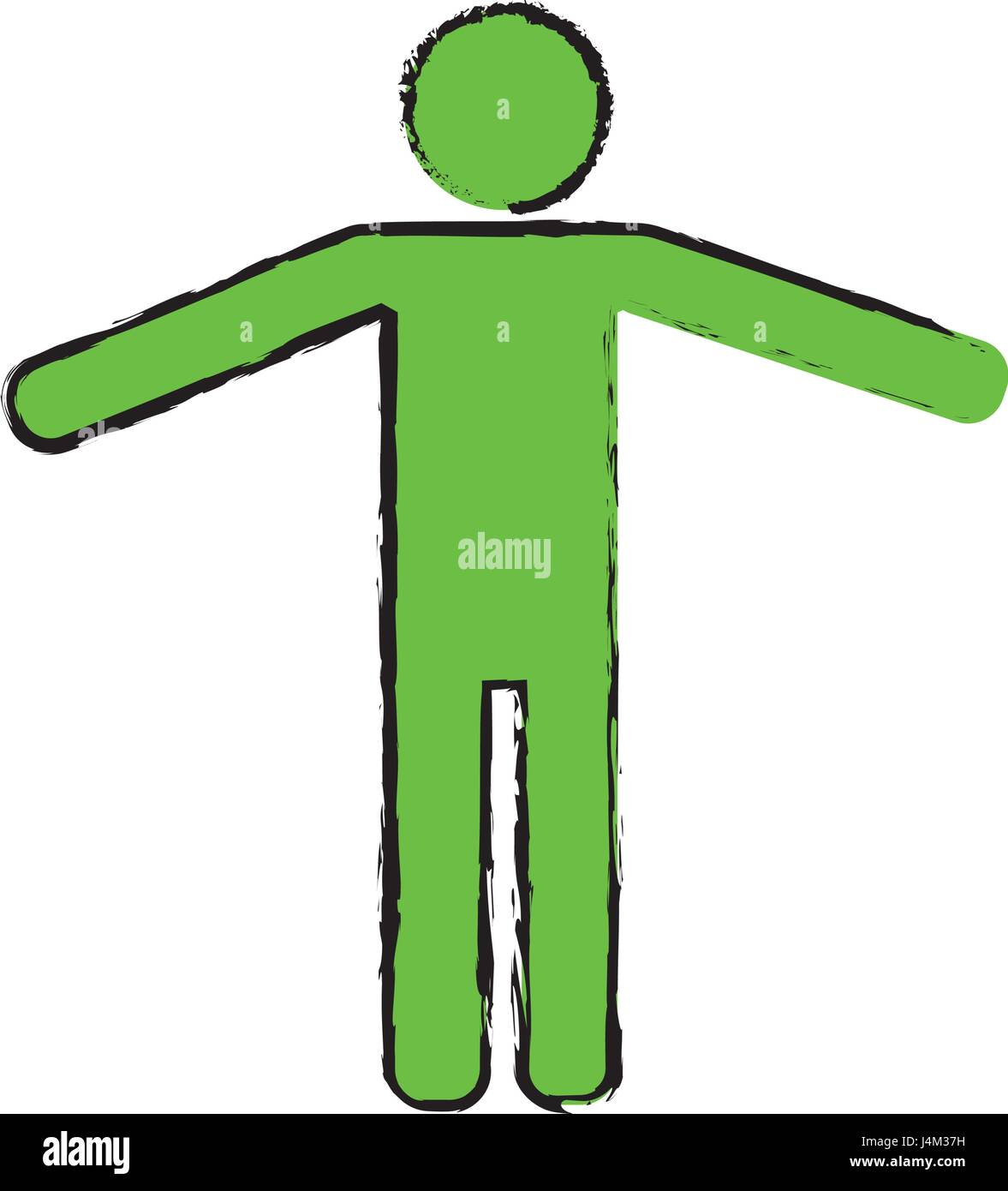 Man Icon Pictogram Draw High Resolution Stock Photography and Images ...