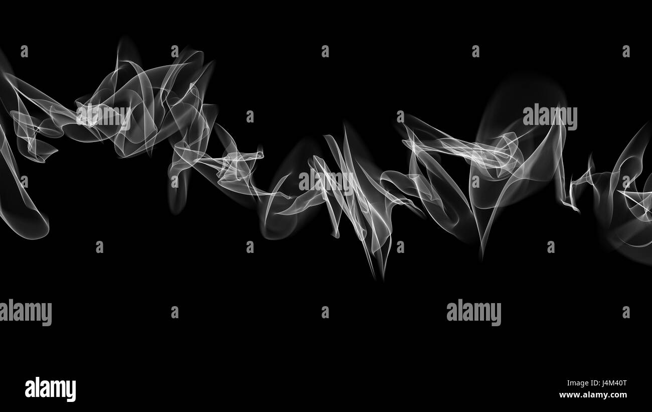 3D rendered veil on the wind looks like smoke Stock Photo - Alamy