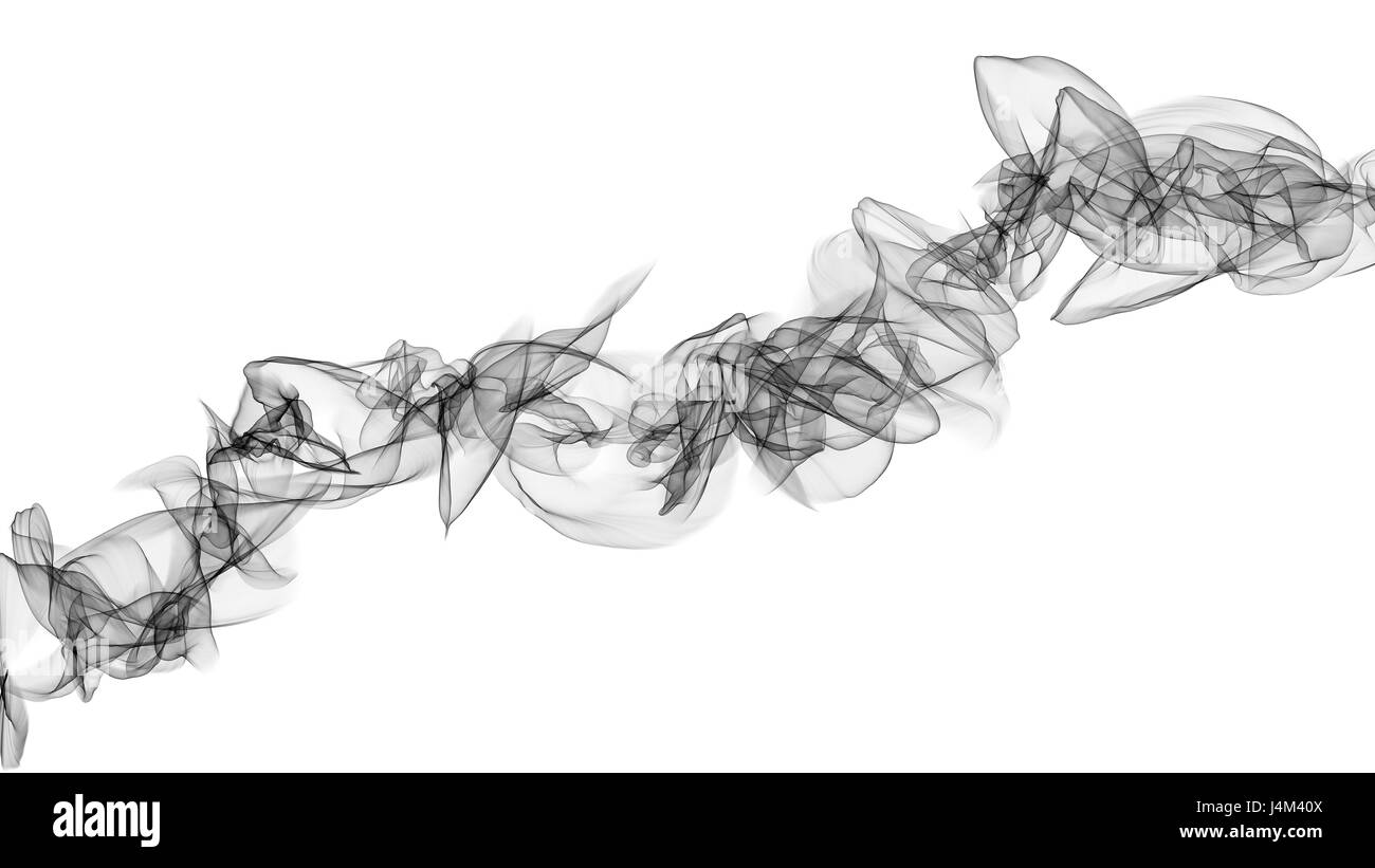 3D rendered veil on the wind looks like smoke Stock Photo - Alamy