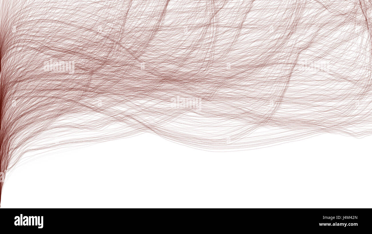 3D rendered veil on the wind looks like hairs Stock Photo - Alamy