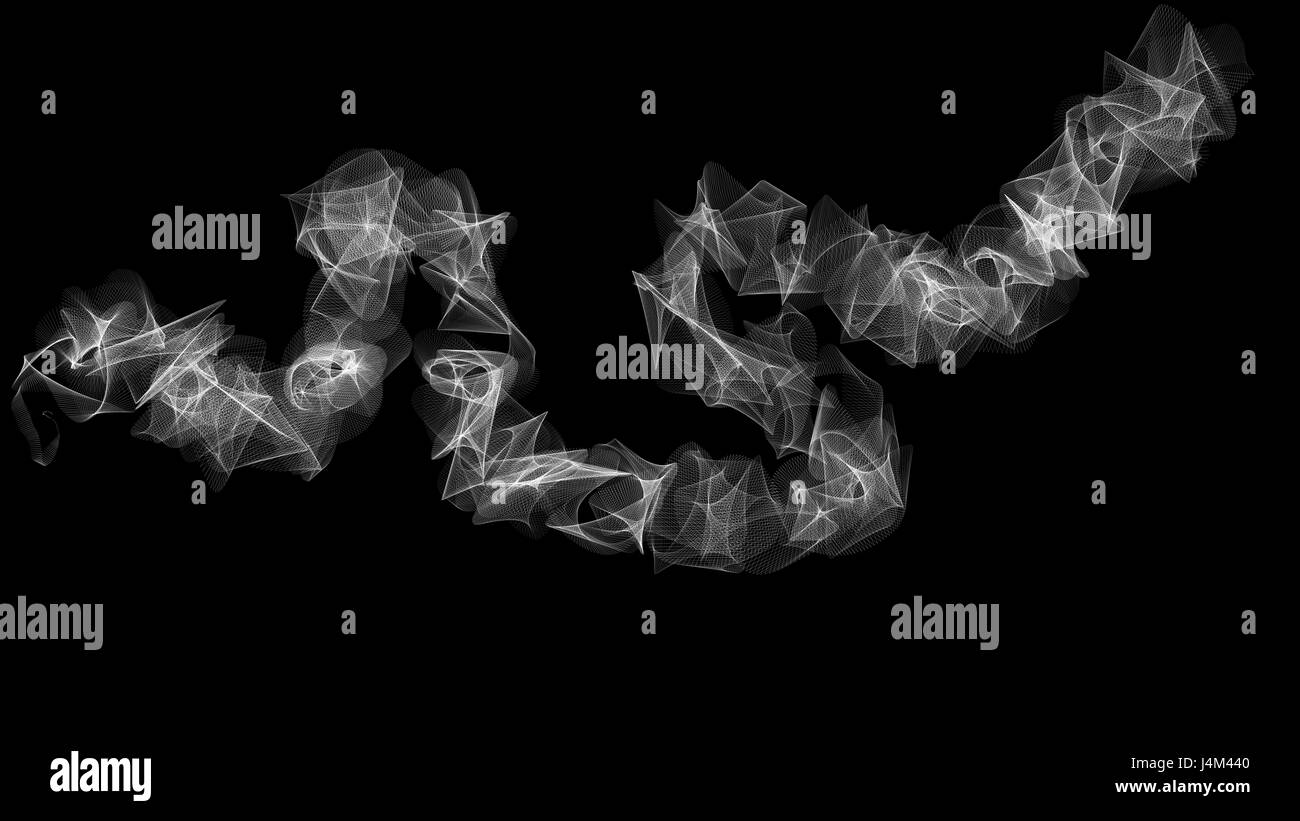 3D rendered veil on the wind looks like smoke Stock Photo - Alamy