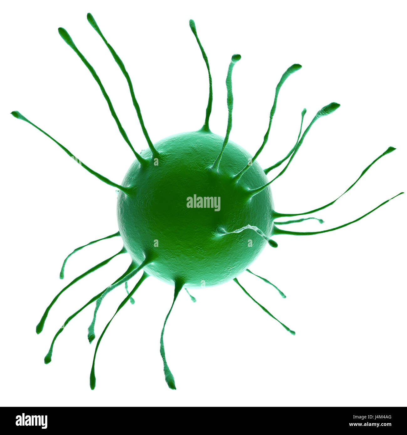 3D illustration of microbiology molecule object on white background ...