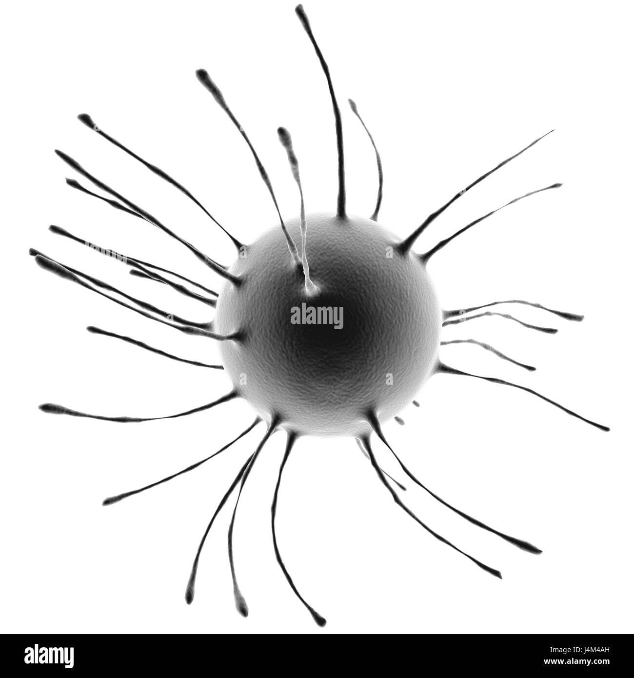 3D illustration of microbiology molecule object on white background ...