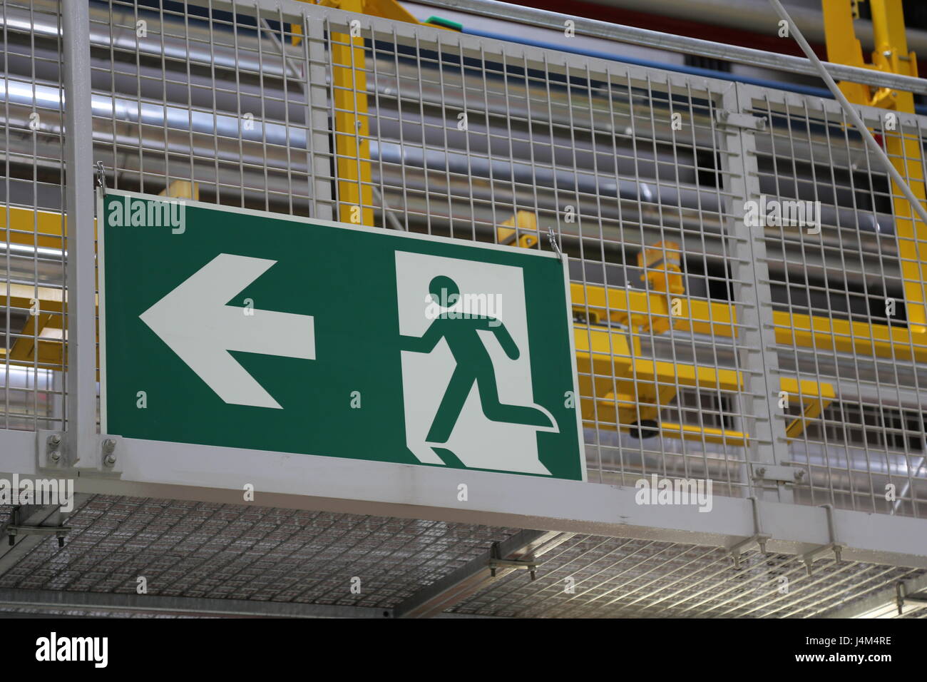 emergency exit sign Stock Photo - Alamy