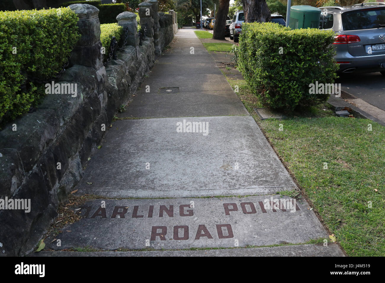 Darling Point Road in Darling Point, Sydney, Australia Stock Photo - Alamy