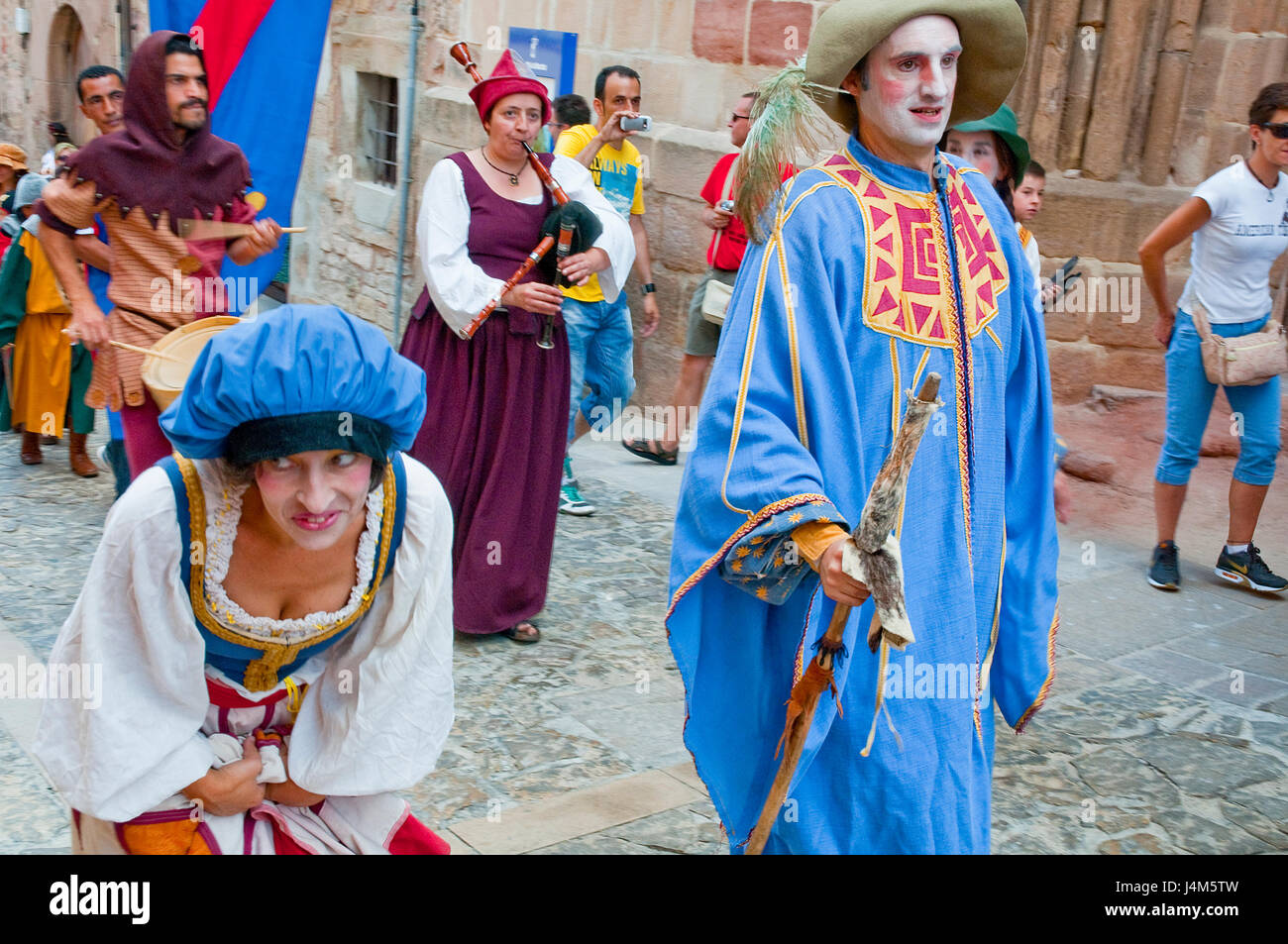 Medieval Parade. Medieval Days, Mayor street, Sigüenza, Guadalajara ...