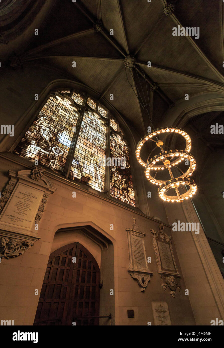 Interior of Magdalen College Chapel, Oxford University, England Stock ...