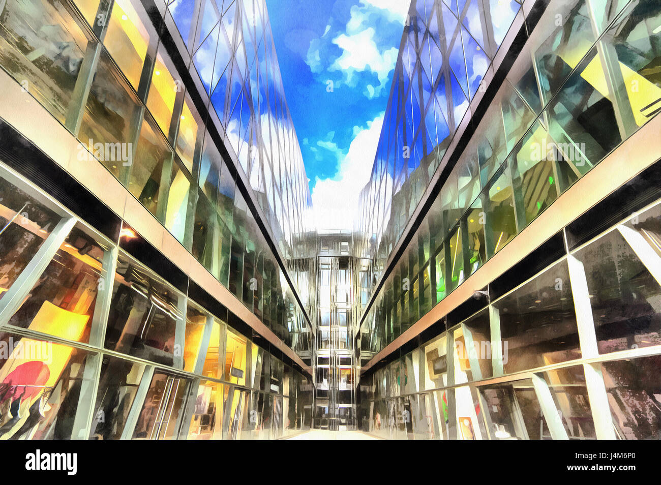 Watercolour paintings of london hi-res stock photography and images - Alamy