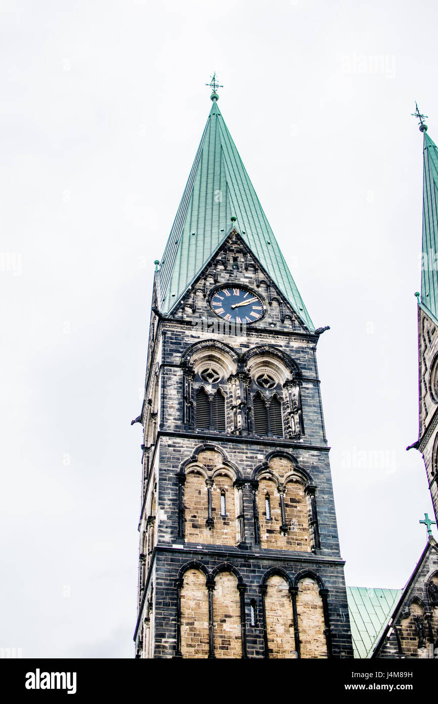 church top with white background in Europe Stock Photo - Alamy