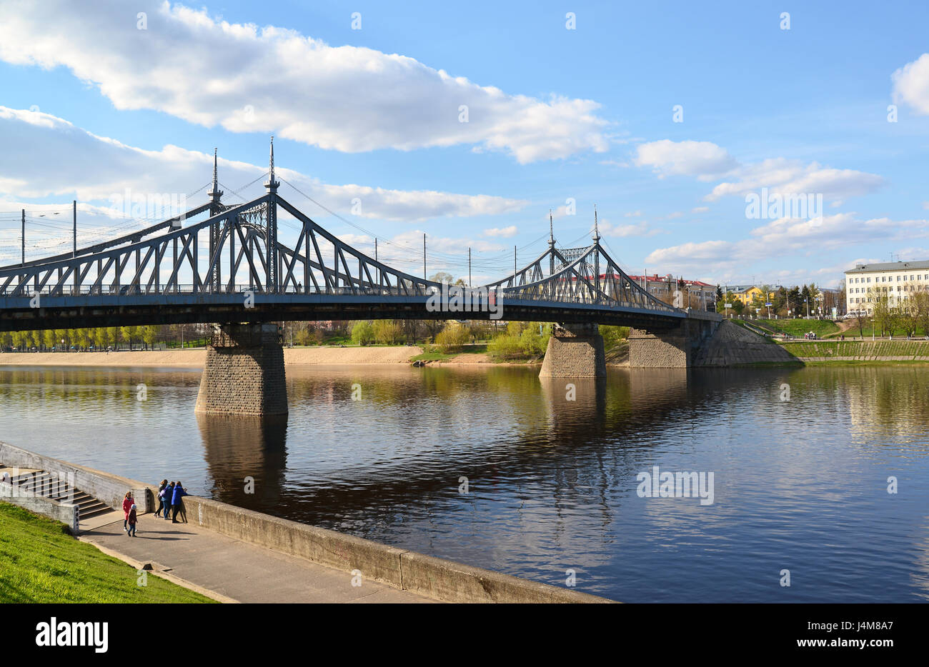 Bridge across the volga hi-res stock photography and images - Alamy