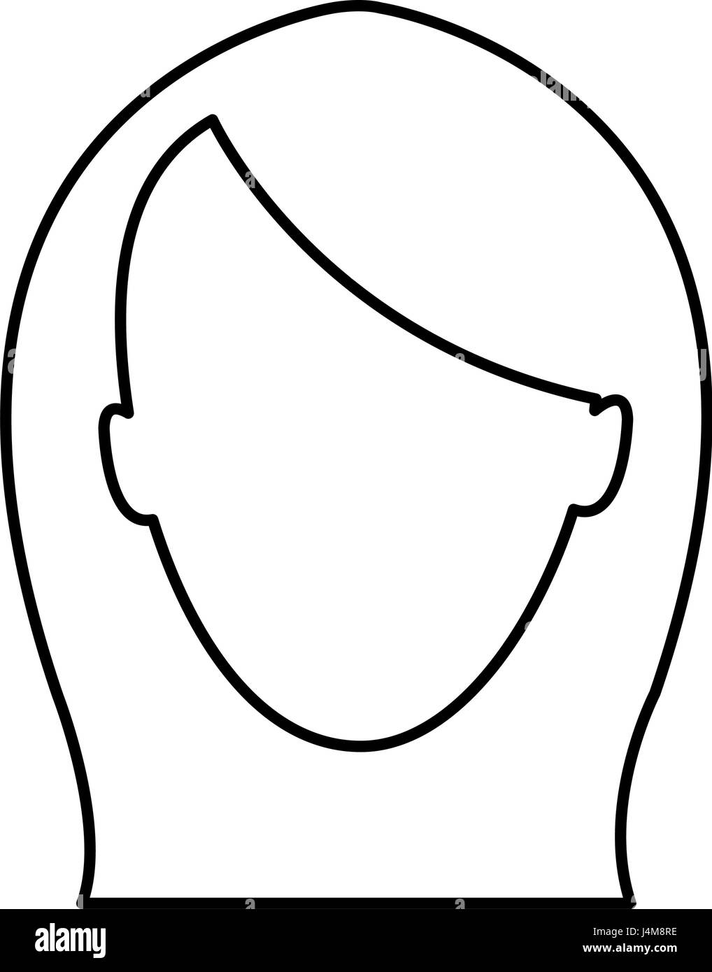 Young woman profile Stock Vector Image & Art - Alamy