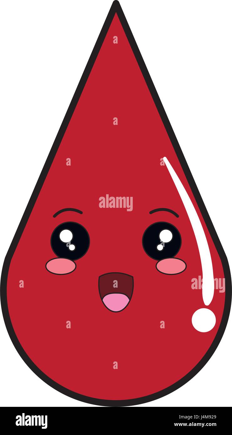Cartoon character blood drop sign hi-res stock photography and images ...