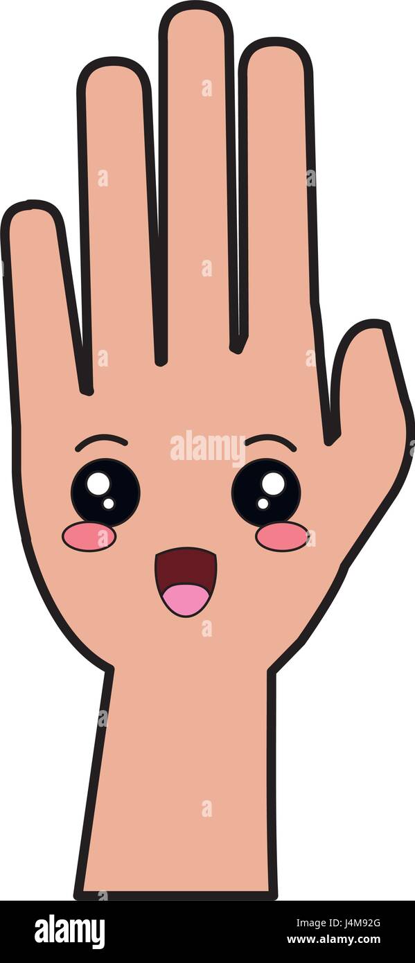 hand human raised comic character Stock Vector Image & Art - Alamy
