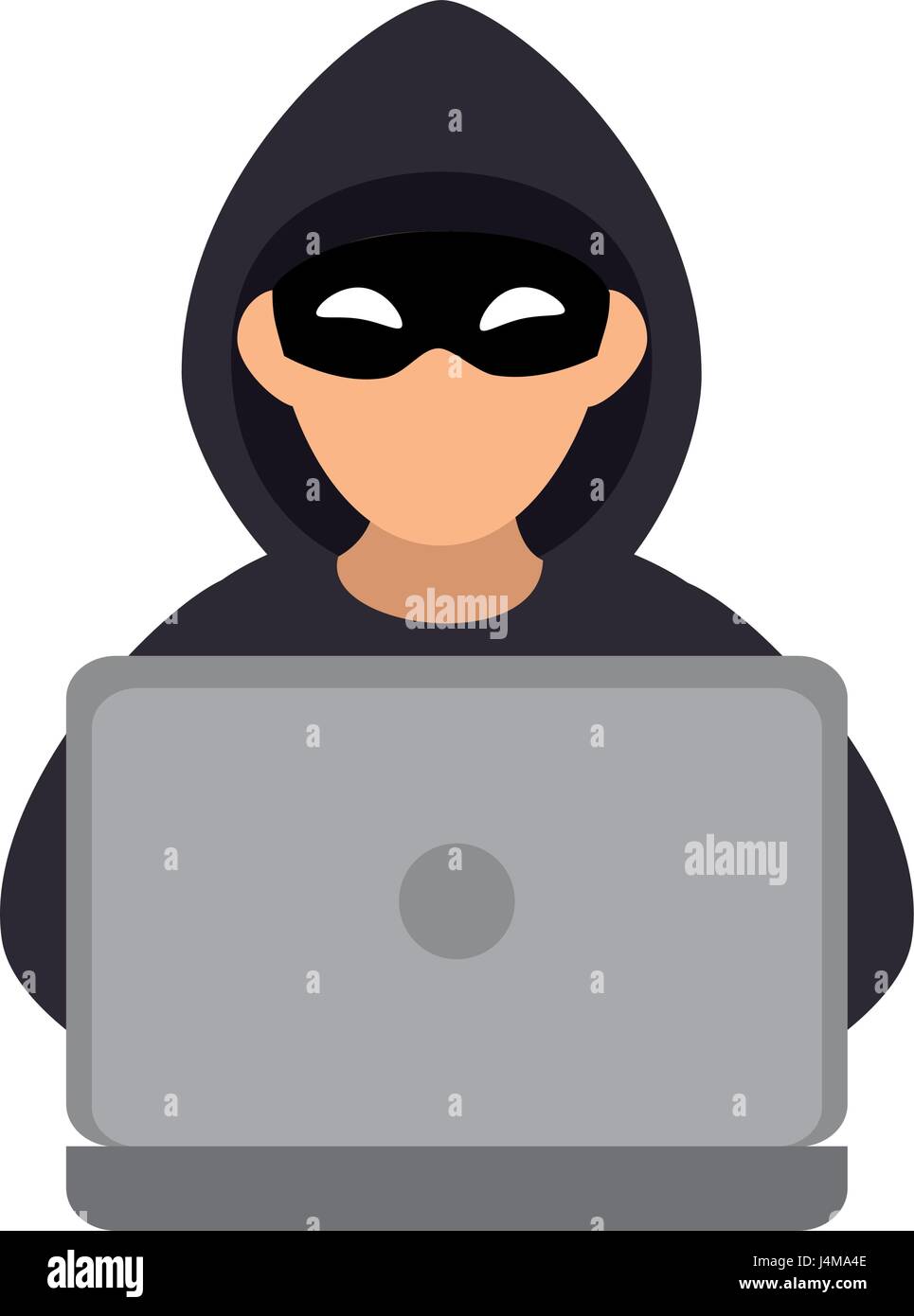 Hacker with computer avatar character Stock Vector Image & Art - Alamy