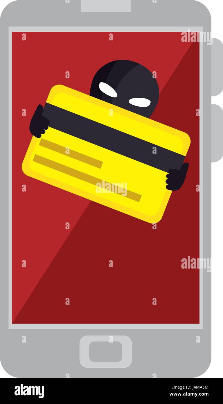 smartphone with Hacker avatar character Stock Vector Image & Art - Alamy