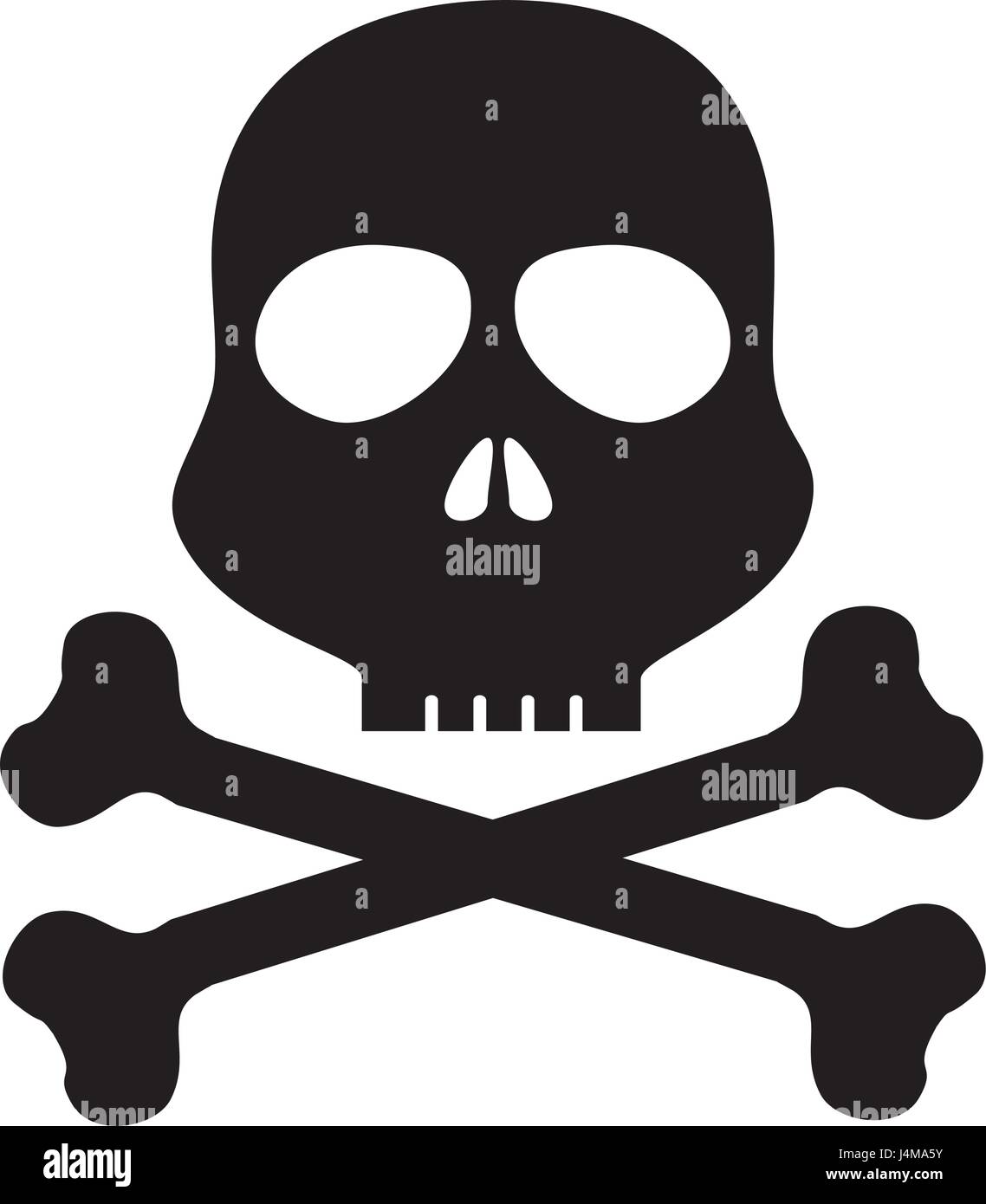 skull danger alert icon Stock Vector Image & Art - Alamy