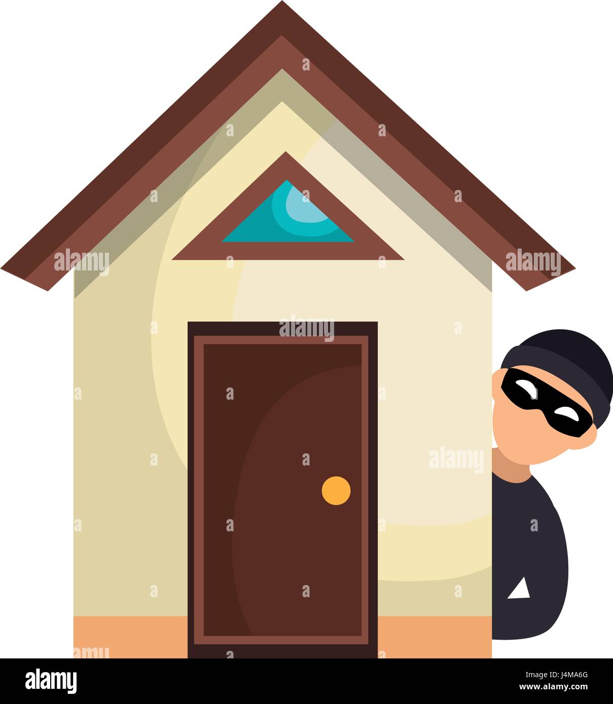 house with thief avatar character icon Stock Vector Image & Art - Alamy