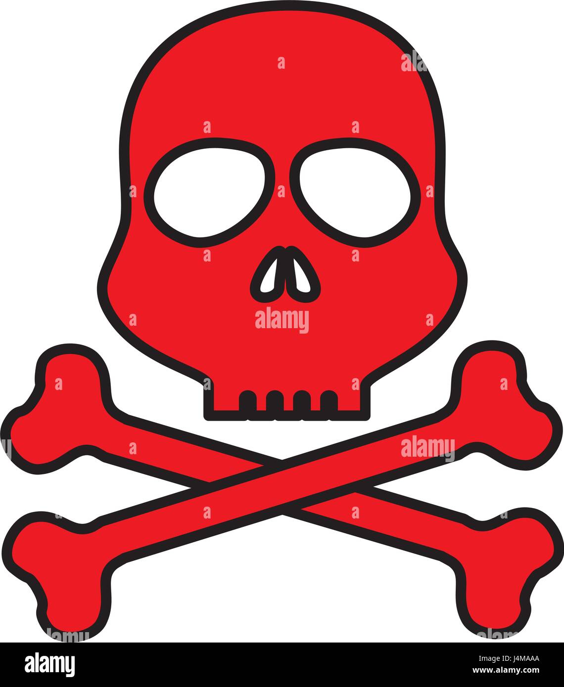 skull danger alert icon Stock Vector Image & Art - Alamy