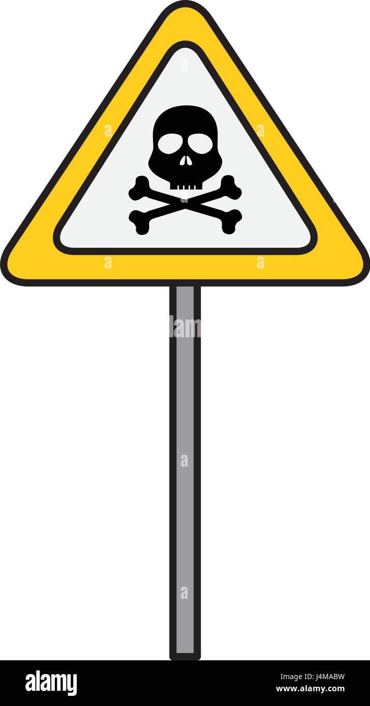 Skull bones mark danger warning Stock Vector Images - Alamy