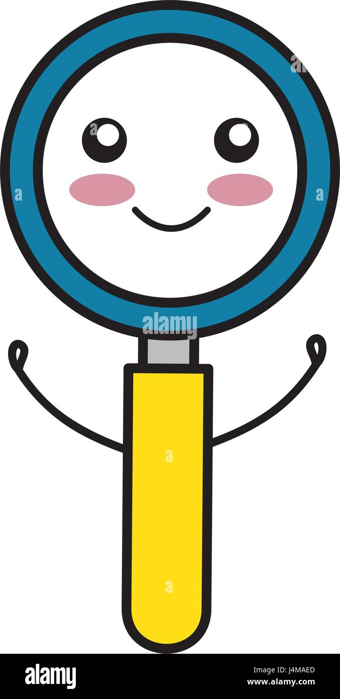 search magnifying glass comic character Stock Vector Image & Art - Alamy