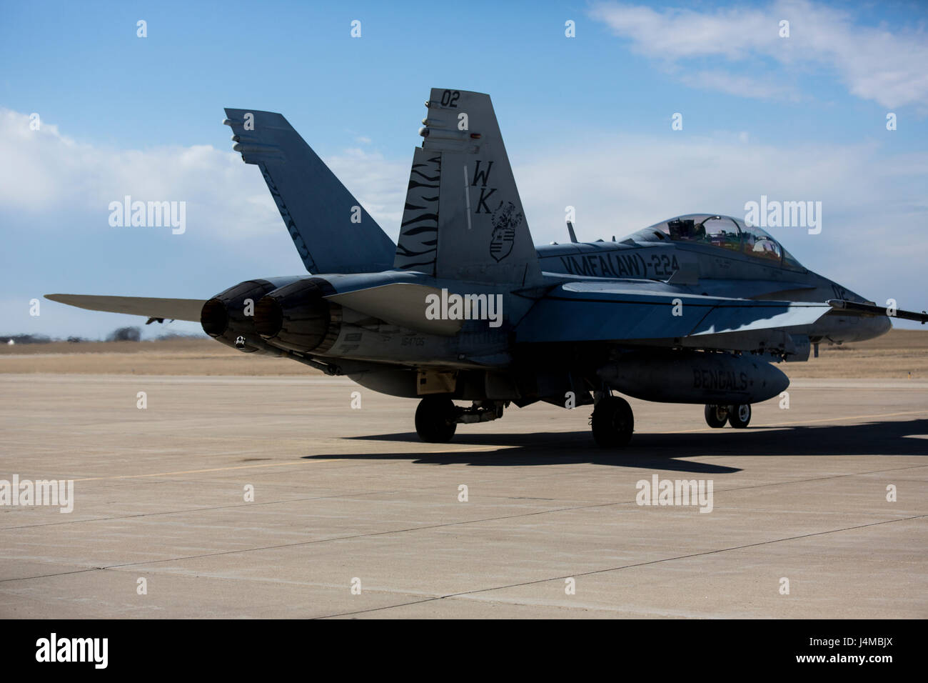 An F/A-18D Hornet with Marine All-Weather Fighter Attack Squadron (VMFA ...
