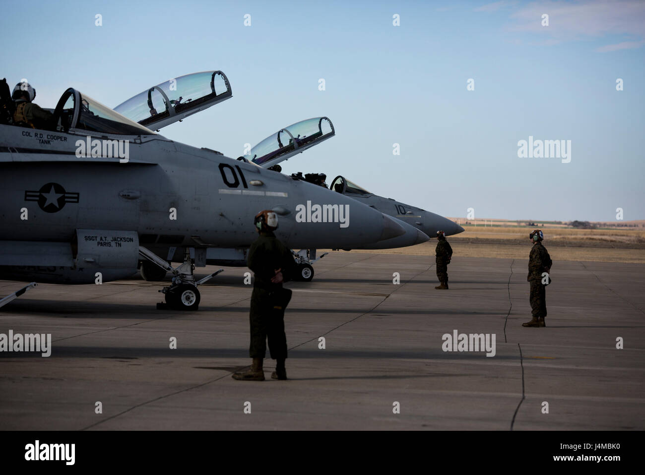 U.S. Marines with Marine All-Weather Fighter Attack Squadron (VMFA) 224 ...
