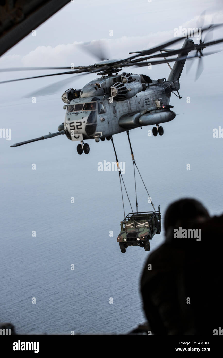 A CH-53 Super Stallion assigned to Marine Heavy Helicopter Squadron ...
