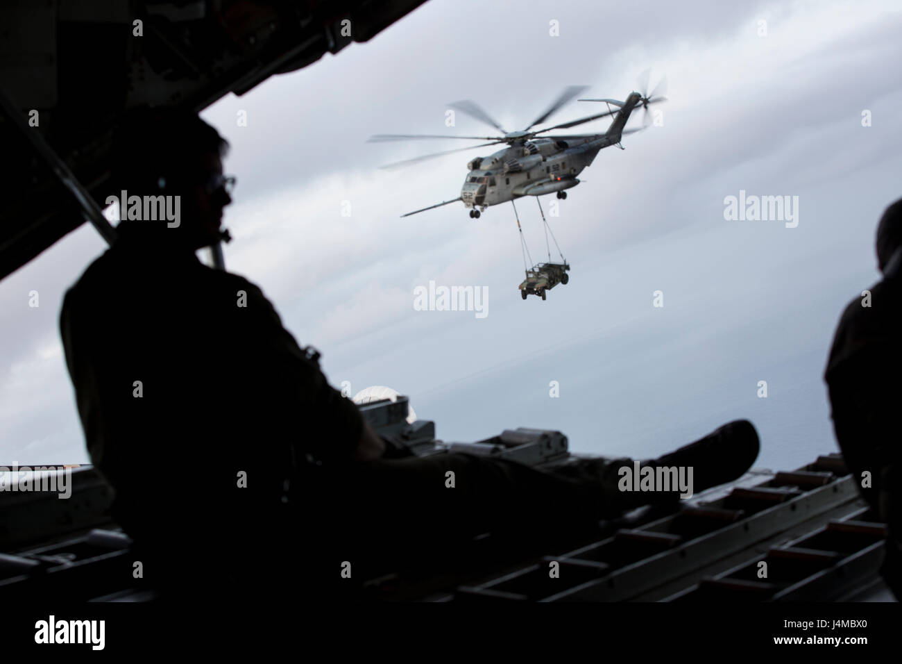 A CH-53 Super Stallion from Marine Heavy Helicopter Squadron (HMH) 464 ...