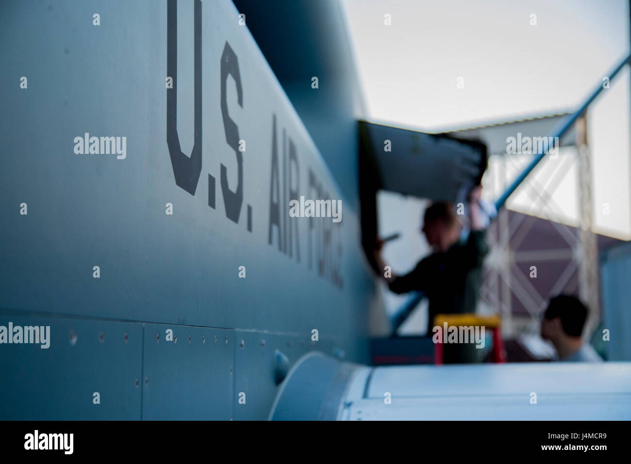 Capt. Mark, 69th Reconnaissance Group Detachment 1, performs preflight ...