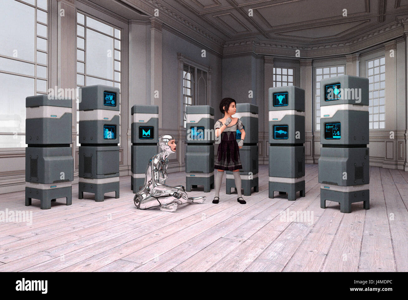 Vintage computer room hi-res stock photography and images - Alamy