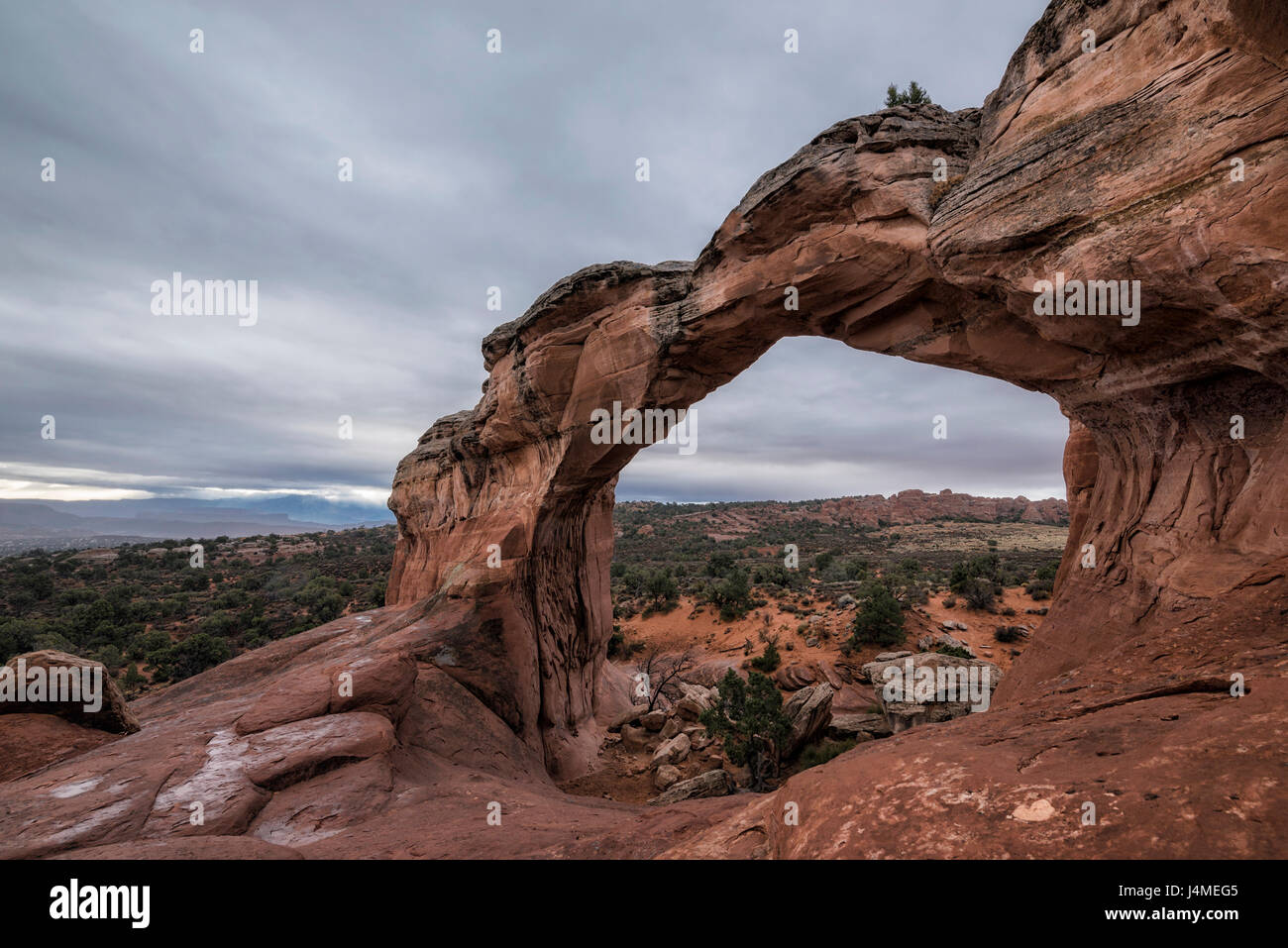 Rock formation in Arches National Park, Moab, Utah, United States Stock ...