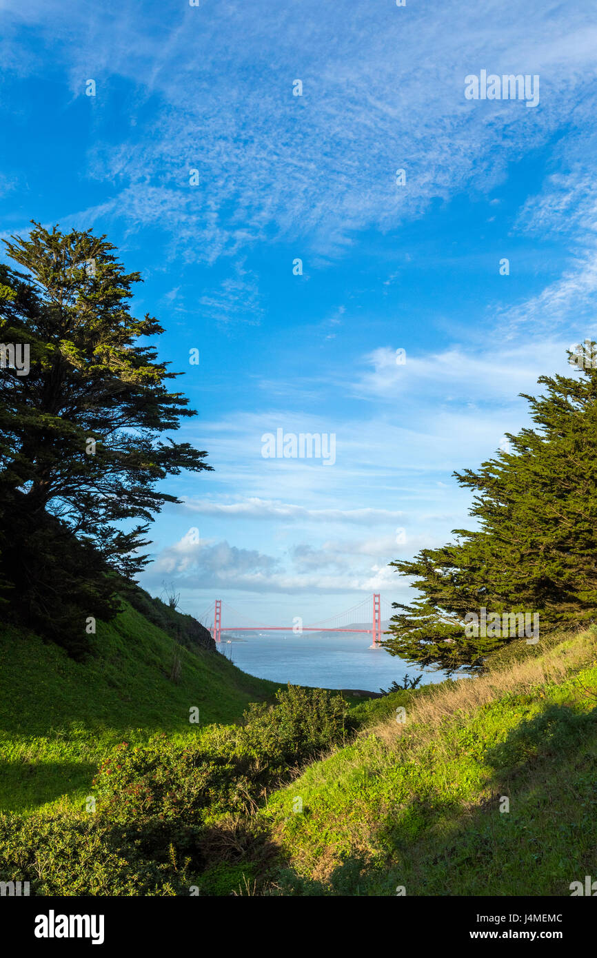 Scenic view of distant bridge Stock Photo - Alamy