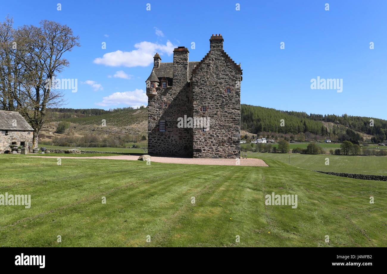 Exterior of Forter Castle Glen Isla Scotland May 2017 Stock Photo - Alamy