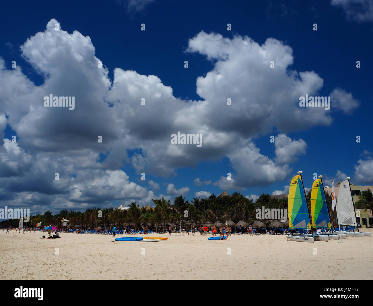 Caribbean beach scene Stock Photo - Alamy
