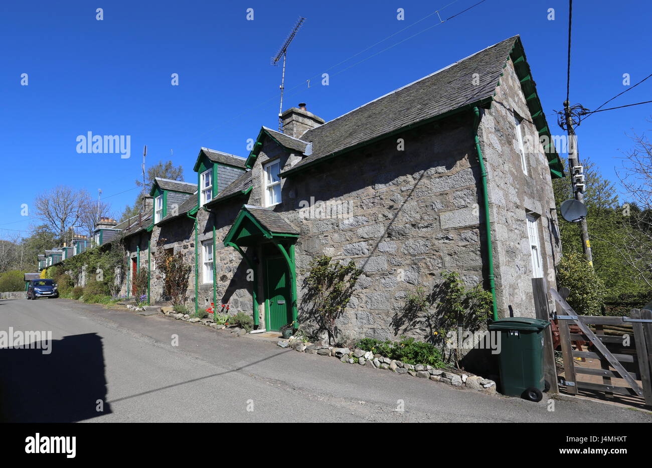 Kirkmichael street scene Scotland May 2017 Stock Photo - Alamy
