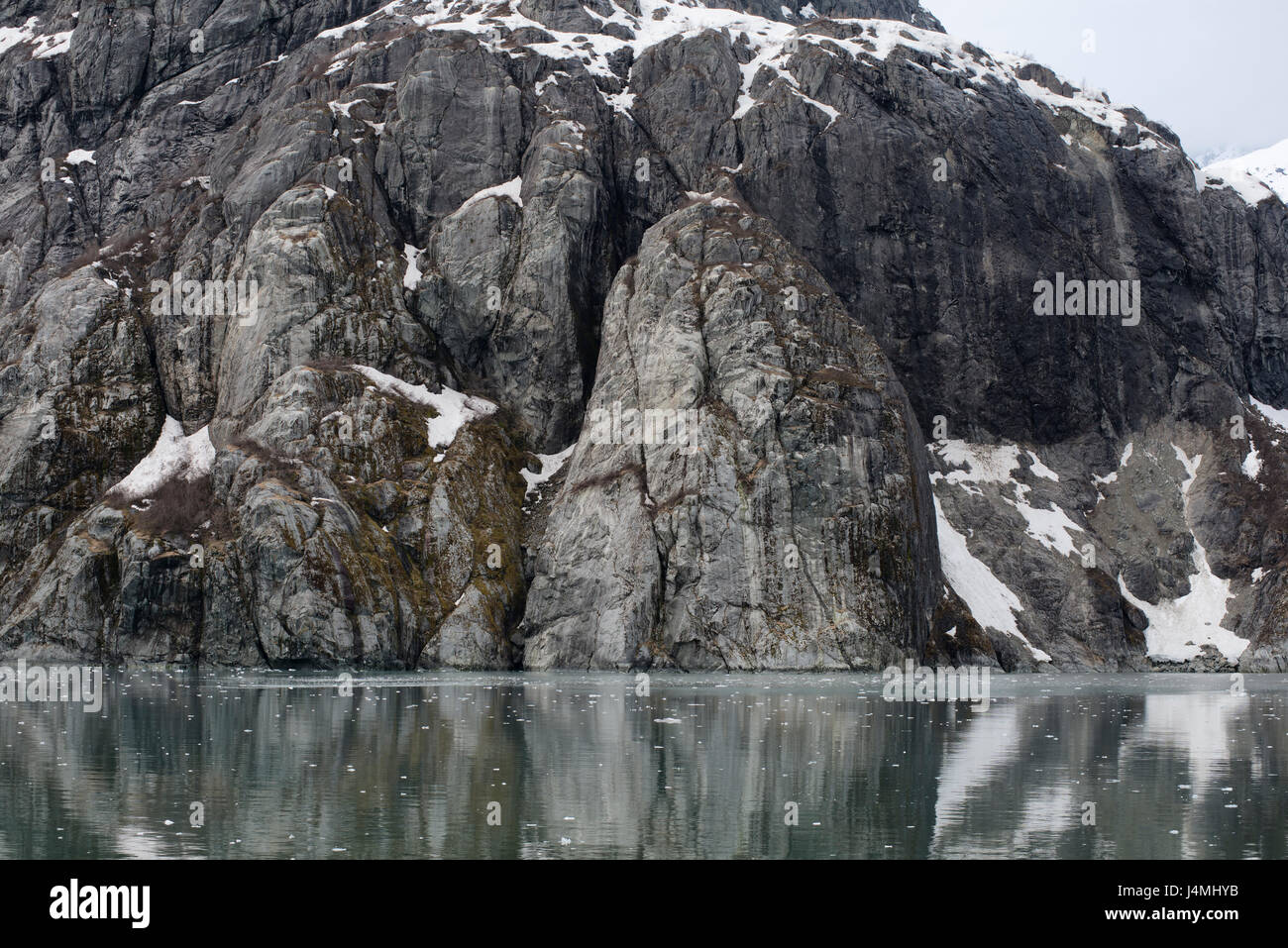 Steep Glacially Polished Cliffs at Glacier Bay, Alaska Stock Photo - Alamy