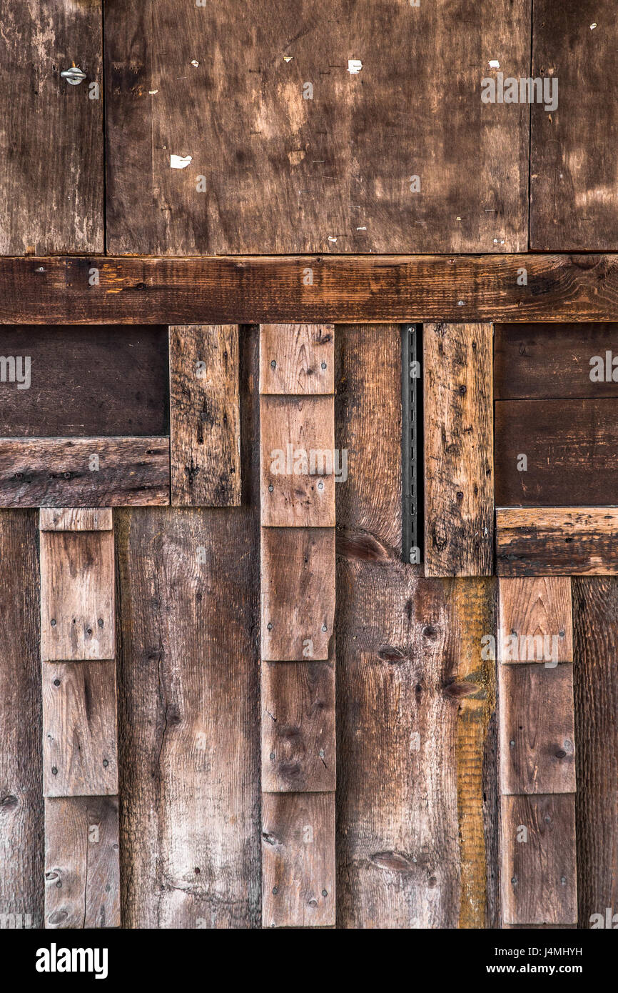 Rough wooden texture with panels Stock Photo - Alamy