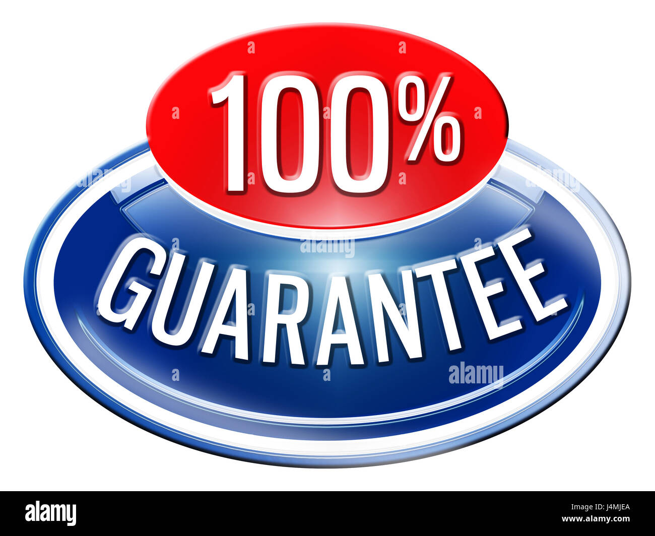 label; guarantee on a white background Stock Photo - Alamy