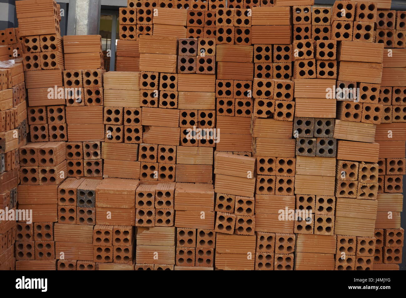 bricks used for building construction in SiamReap, Cambodia Stock Photo ...