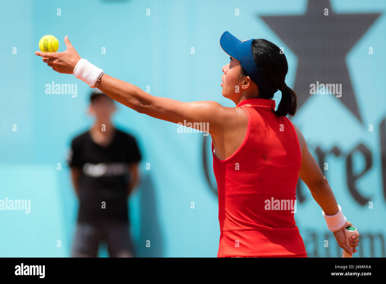 MADRID, SPAIN - MAY 9 : Qiang Wang at the 2017 Mutua Madrid Open WTA ...