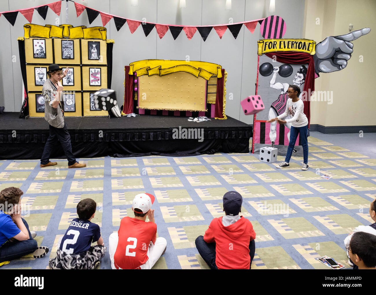 Guerilla Science performing at National Math Festival at the Walter E ...
