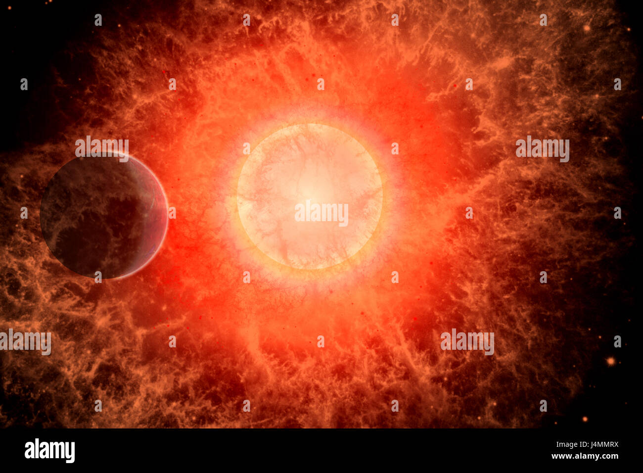 A Supernova , The End Of A Dying Star Stock Photo - Alamy