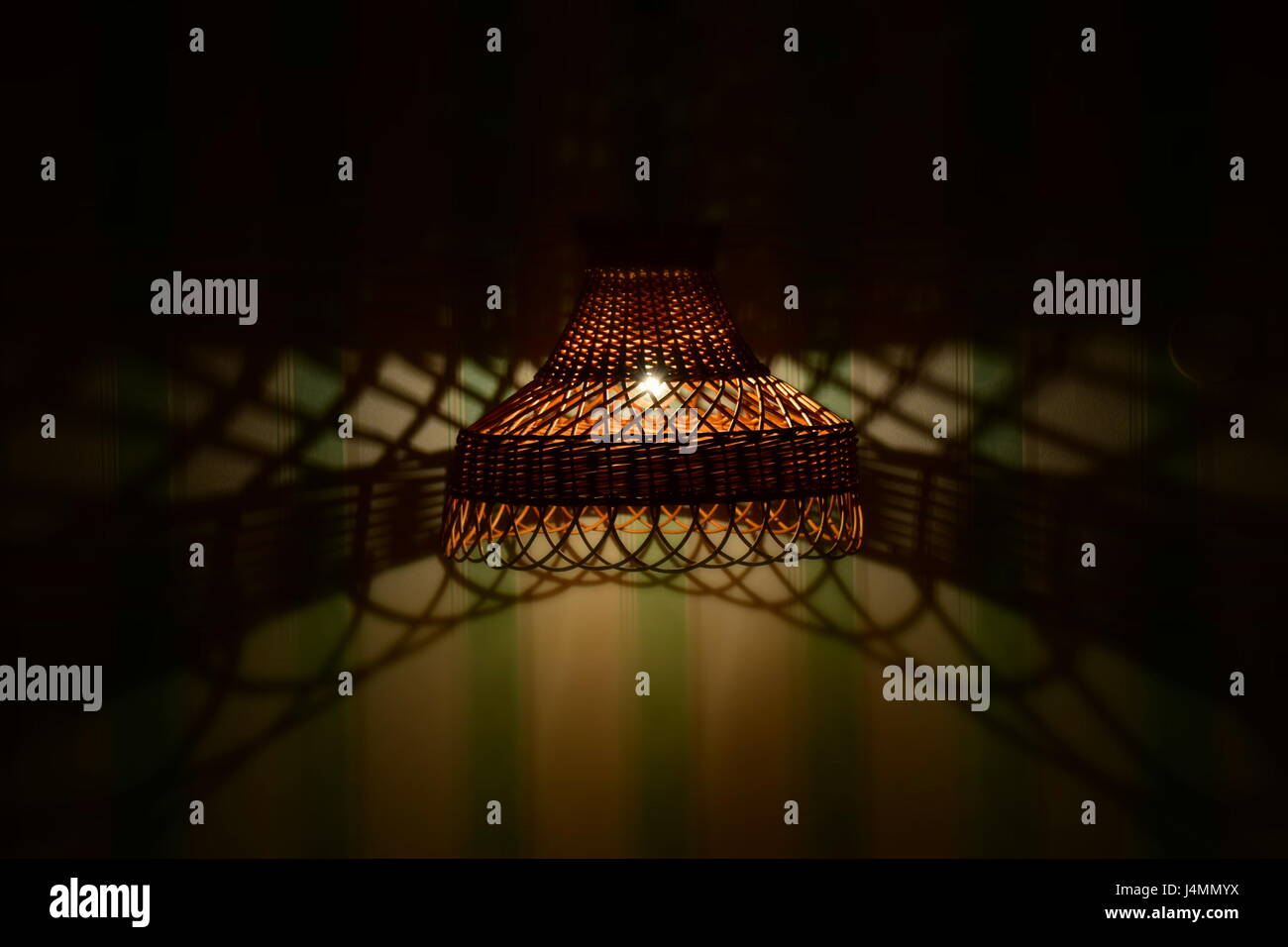 Shadows of colorful lamp Stock Photo - Alamy
