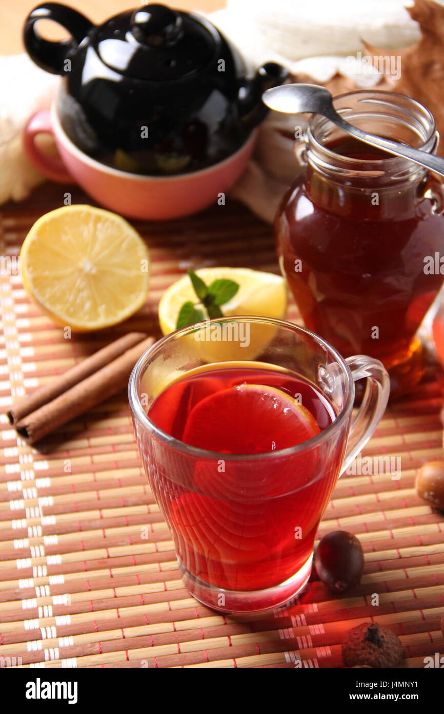 Tea with lemon Stock Photo - Alamy