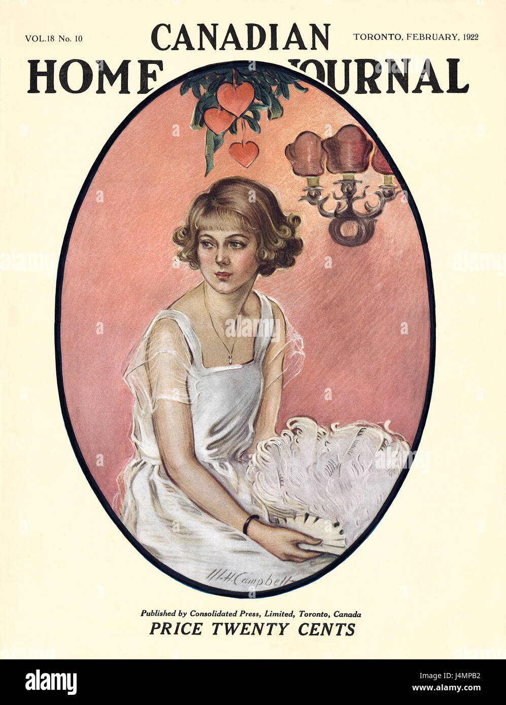 Front Cover of the Canadian Home Journal, a magazine from February 1922 ...