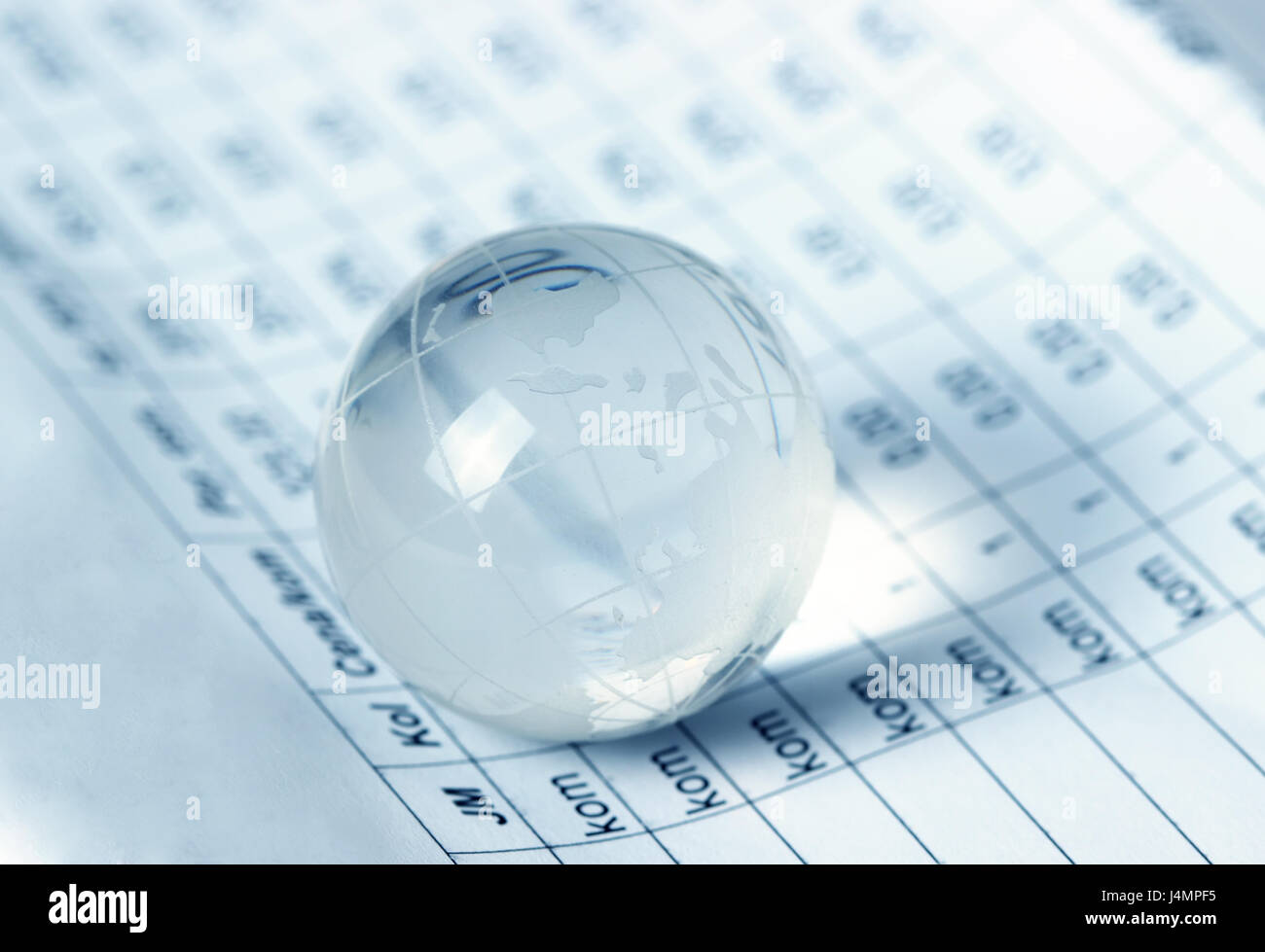 Numbers glass globe hi-res stock photography and images - Alamy