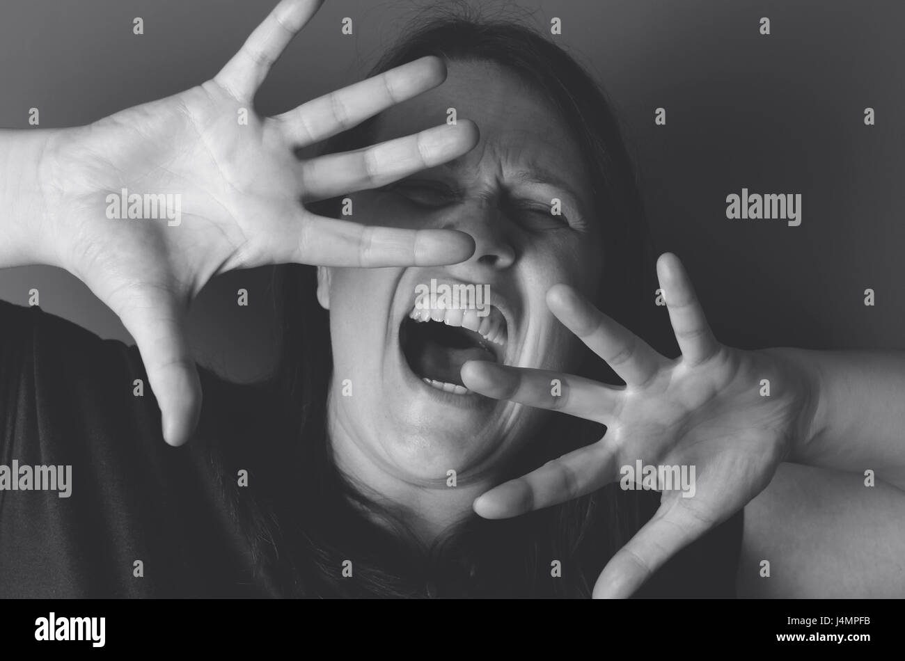 Violence expression hi-res stock photography and images - Alamy