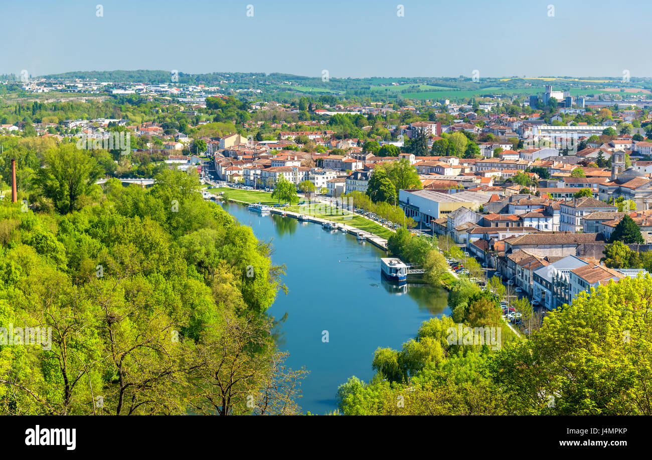 The Charente River at Angouleme, France Stock Photo - Alamy